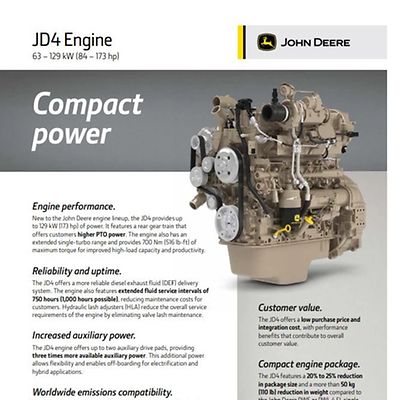 Engines and Drivetrain Brochures | John Deere UK
