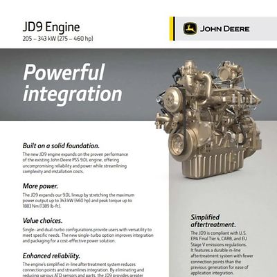 Engines and Drivetrain Brochures | John Deere UK